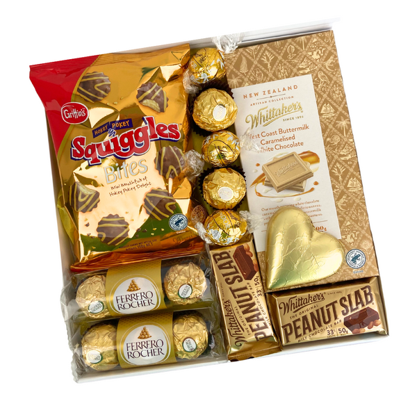 Golden Chocolate Gift Box NZ Delivery | Celebration Box
